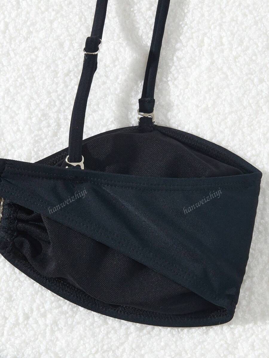 Conjunto de Maiô Bikini de 3 Peças com Decoração de Metal, Último ...