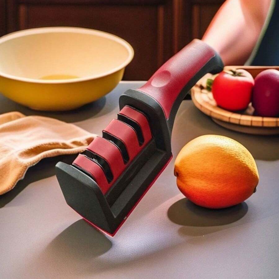 Multi-Functional Fast Knife Sharpener, 3-Stage Handheld Knife ...