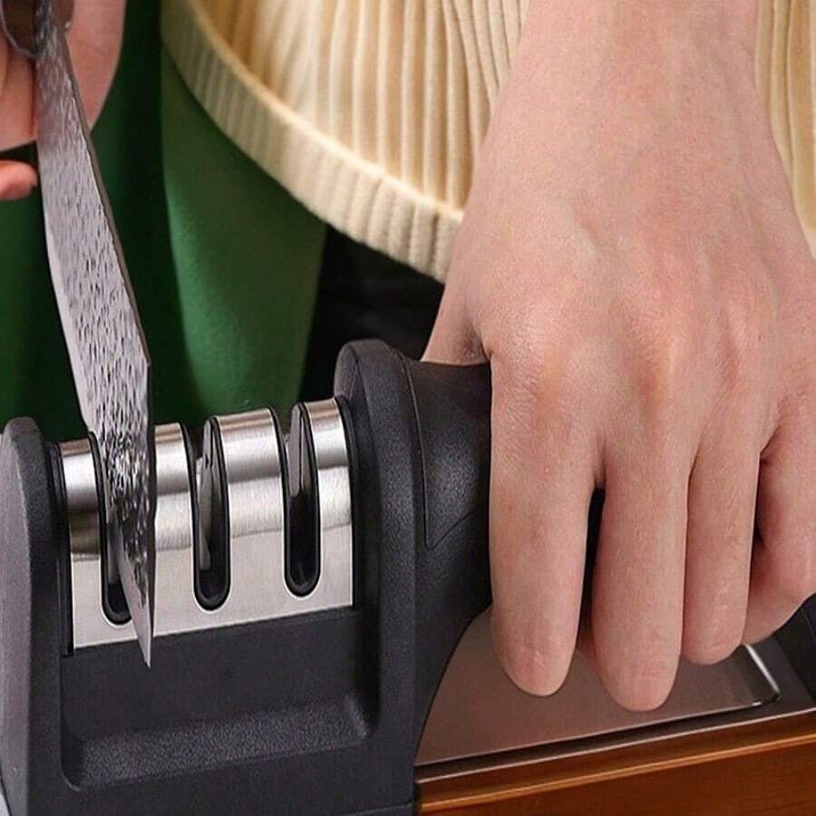 Multi-Functional Fast Knife Sharpener, 3-Stage Handheld Knife ...