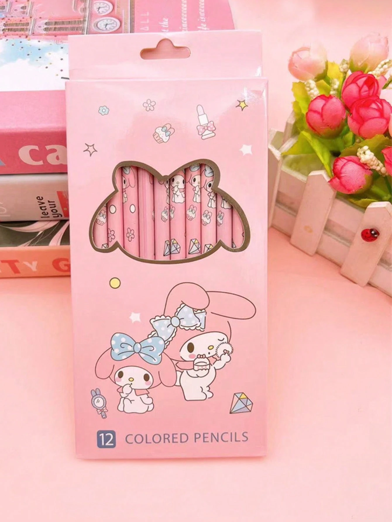 Sanrio 12 pièces/boîte Ensemble de crayons de couleur Sanrio hello ...