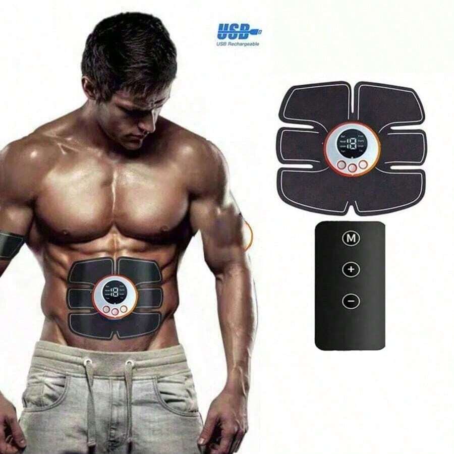 Rechargeable Abdominal Massage Stickers, Muscle Trainer, Body Muscle ...