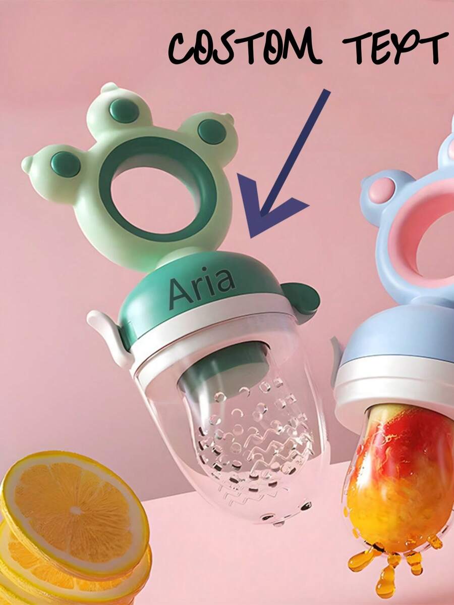 Custom Silicone Teething Feeder, Baby Teething Pacifier Biter Ring ...