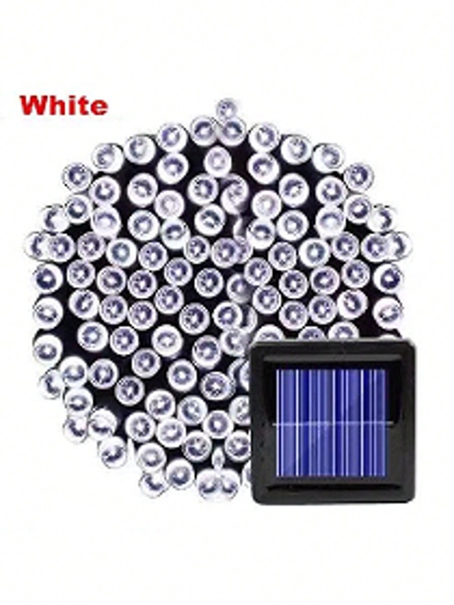 Solar Powered Outdoor String Lights - White | SHEIN USA