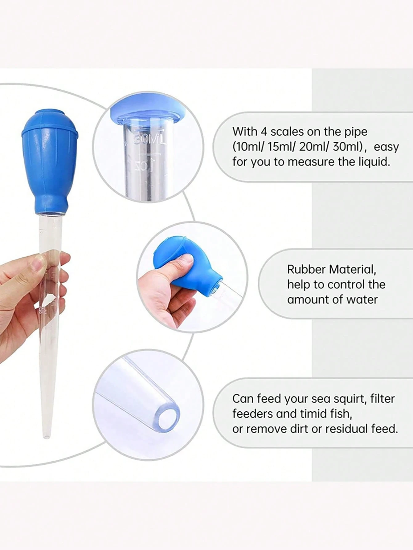 Manual Fish Tank Water Exchanger, Aquarium Dropper, 1 30ml Aquarium ...