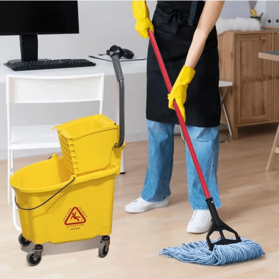 Reusable Clean Heavy Duty Mop Heads, Replacement Mop Heads, Blue Mop ...