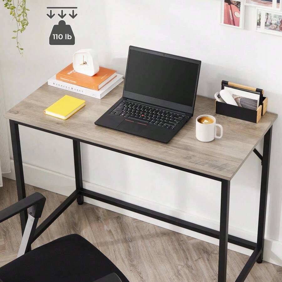 Computer Writing Study Desk Workstation PC Laptop Table Rustic Brown ...