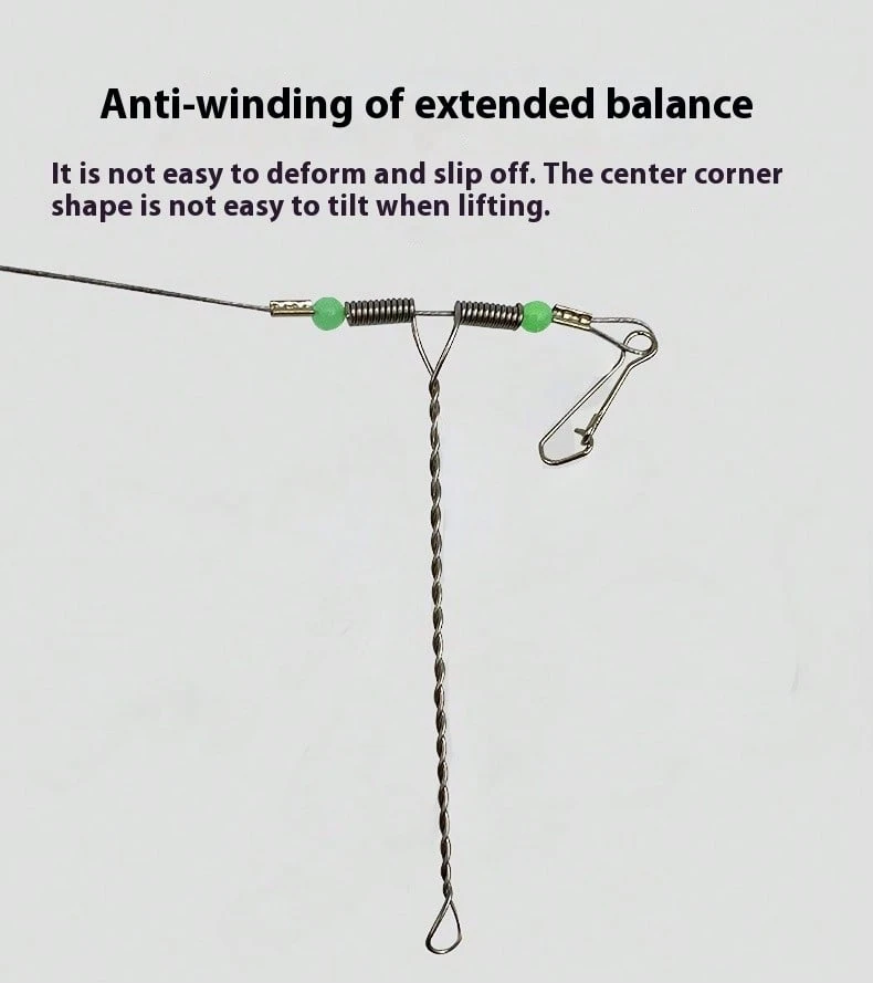 Garfio giratorio de equilibrio de alambre de acero, Alambre de acero ...