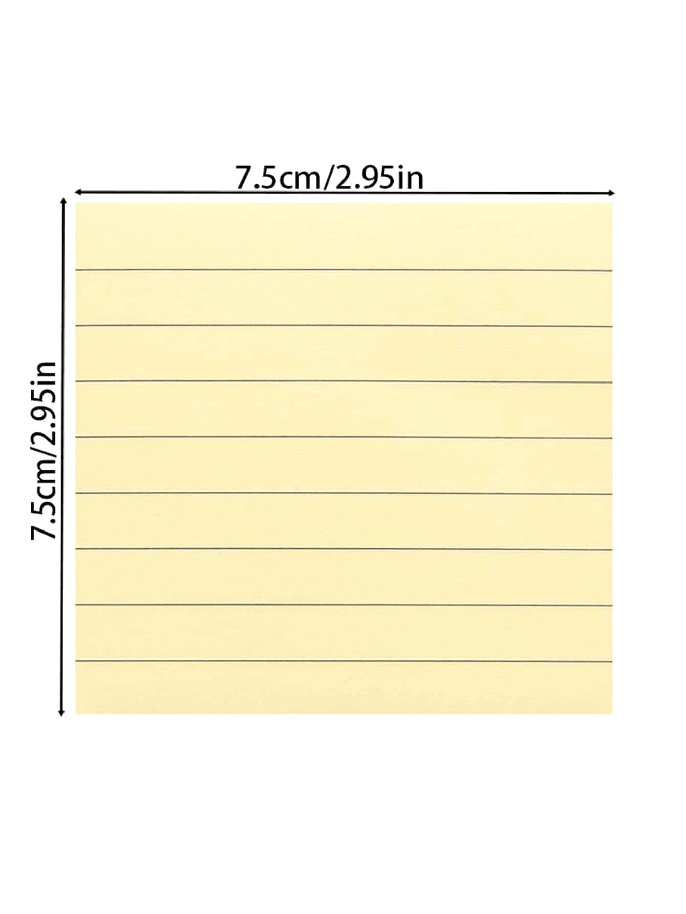 2PCS Multicolor Sticky Notes Set - Self-Adhesive, Stripe Lined Sticky ...