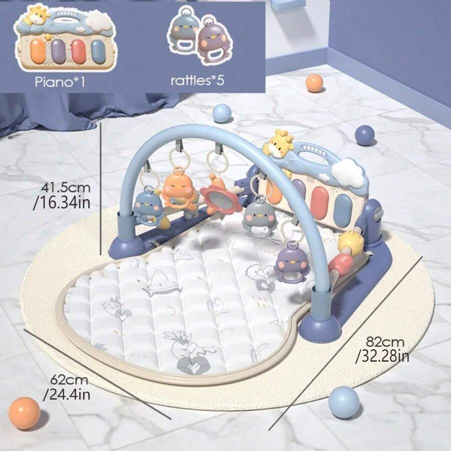 Musical Baby Gyms Play Mat Activity Game Blanket Baby Activity Gym Mat ...