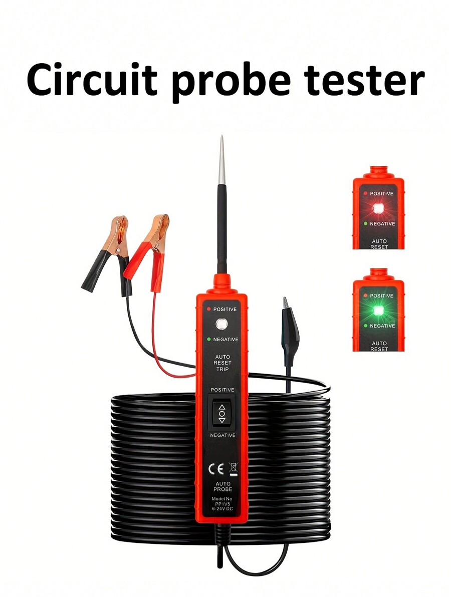Power Circuit Probe Tester 6-24V Test Lamp Short Circuit Automotive ...