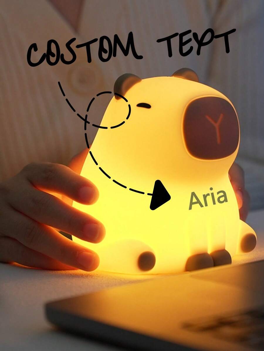 Customized Capybara Clap Lamp, Feeding Lighting, Eye-Caring, Ambient ...