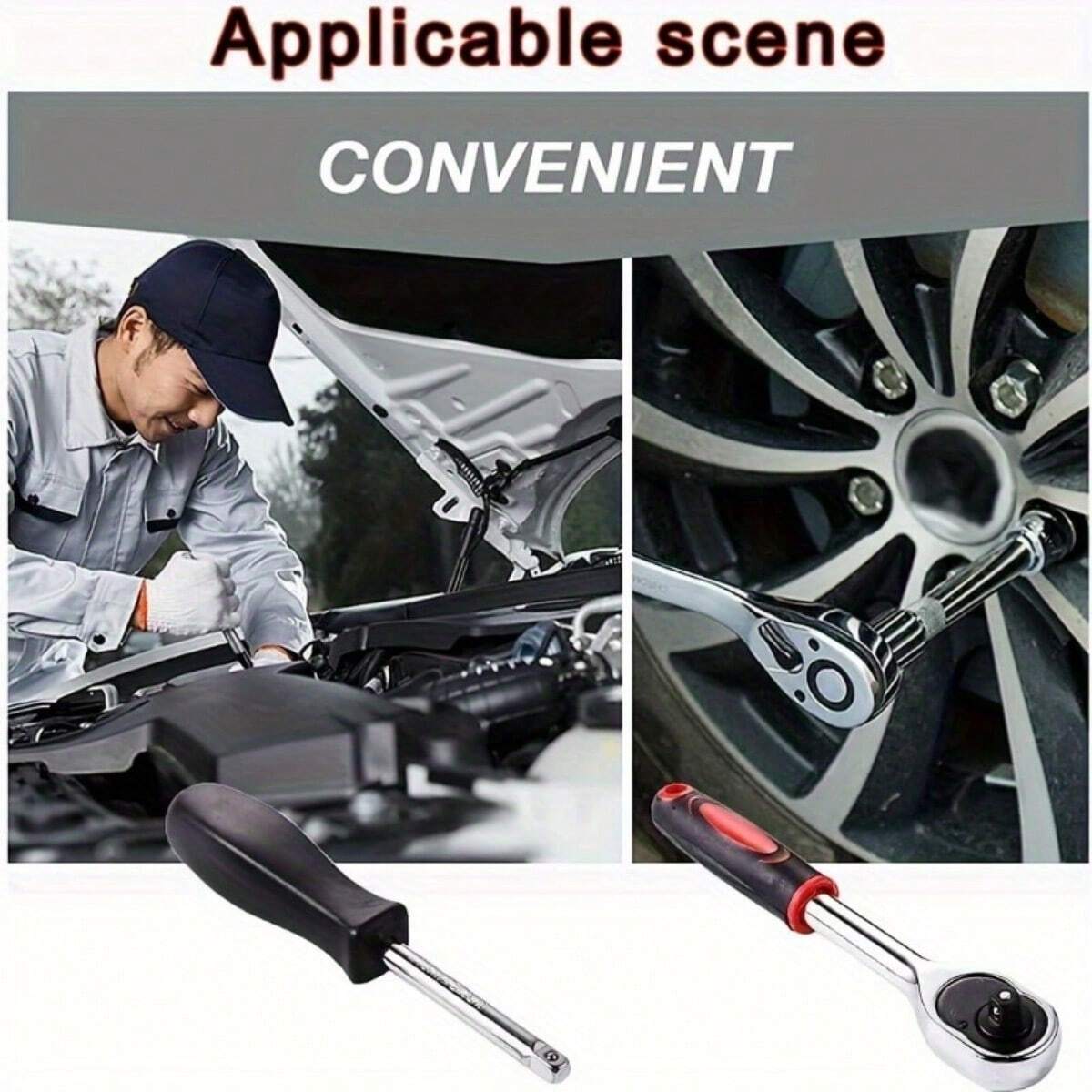 46pcs Ultimate Automotive Mechanic Tool Set - Advanced Ratchet Torque ...