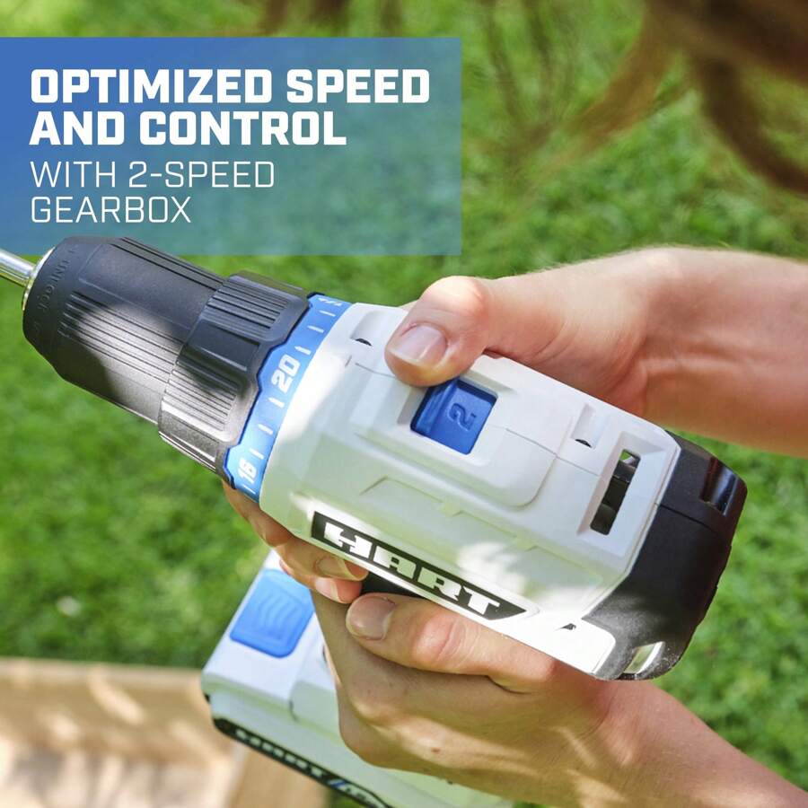 HART 20-Volt Cordless 6-Tool Combo Kit (1) 4.0Ah (1) 1.5Ah Lithium-Ion ...