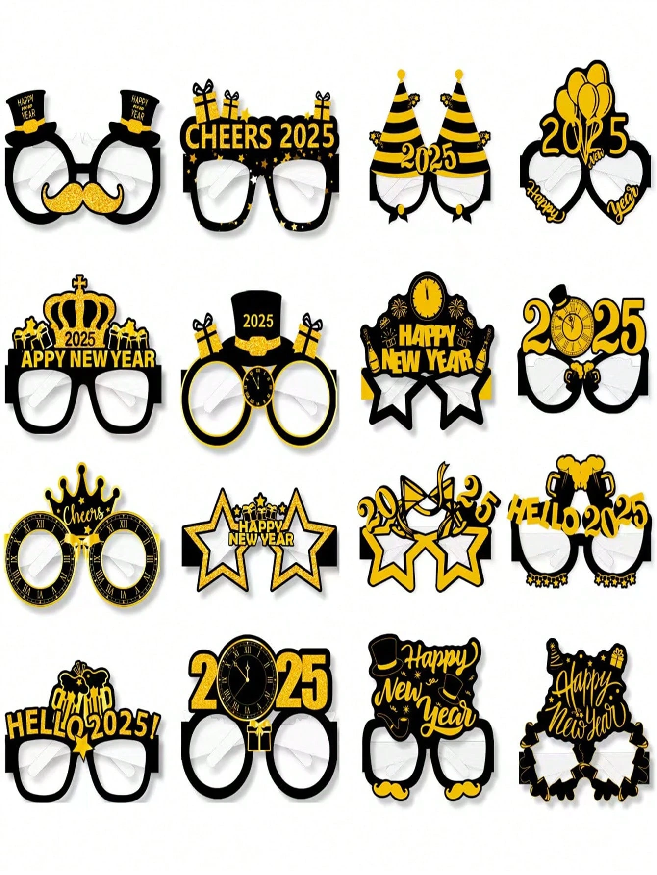 2025 Happy New Year Paper Glasses , Family Eve Party Decorations Photo ... 2025 Happy New Year Paper Glasses , Family Eve Party Decorations Photo ...