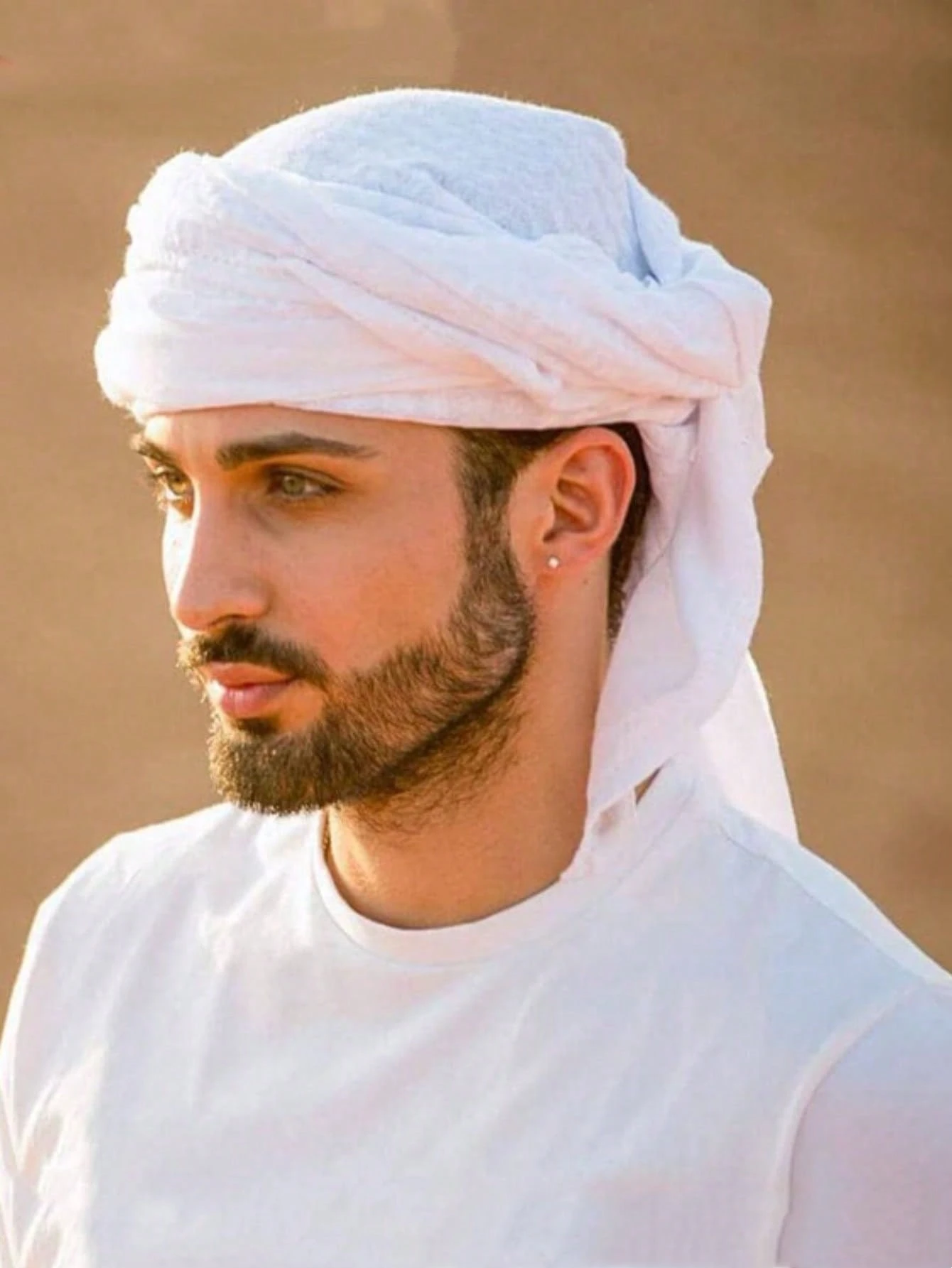 1pc Arabic Headscarf, Muslim Arab Dubai Saudi Arabian Men's Headscarf ...