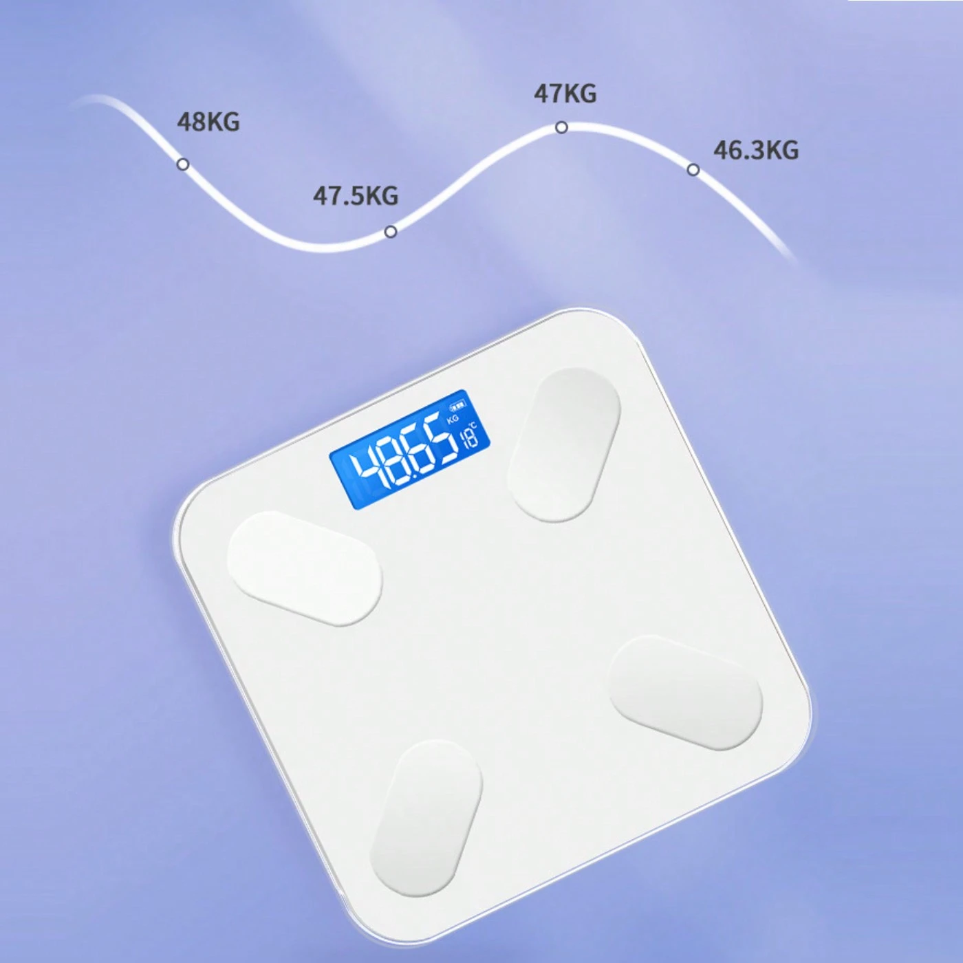 Weight Scale Digital Weighing Machine, EXHome Ultra-Wide Patform Large ...