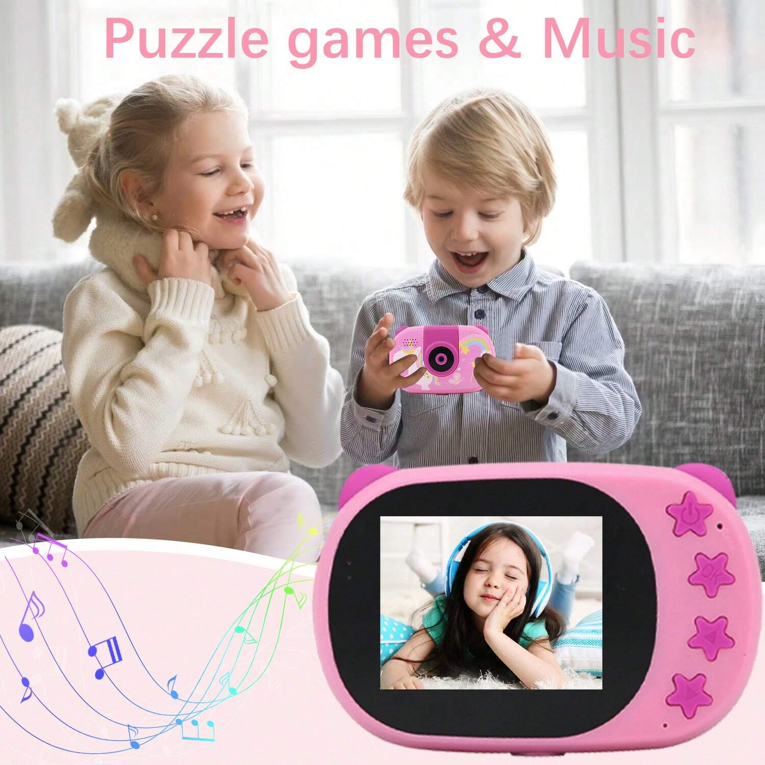Kids Camera For 6-12 Years Old Toddlers Childrens Boys Girls Selfie ...