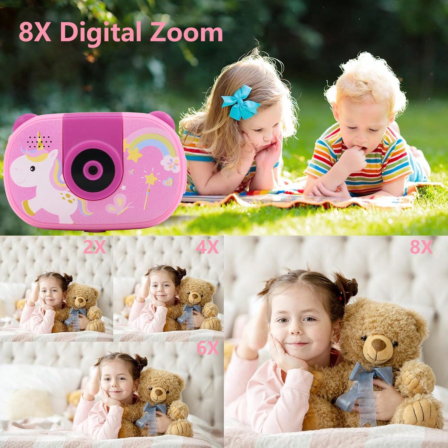 Kids Camera For 6-12 Years Old Toddlers Childrens Boys Girls Selfie ...