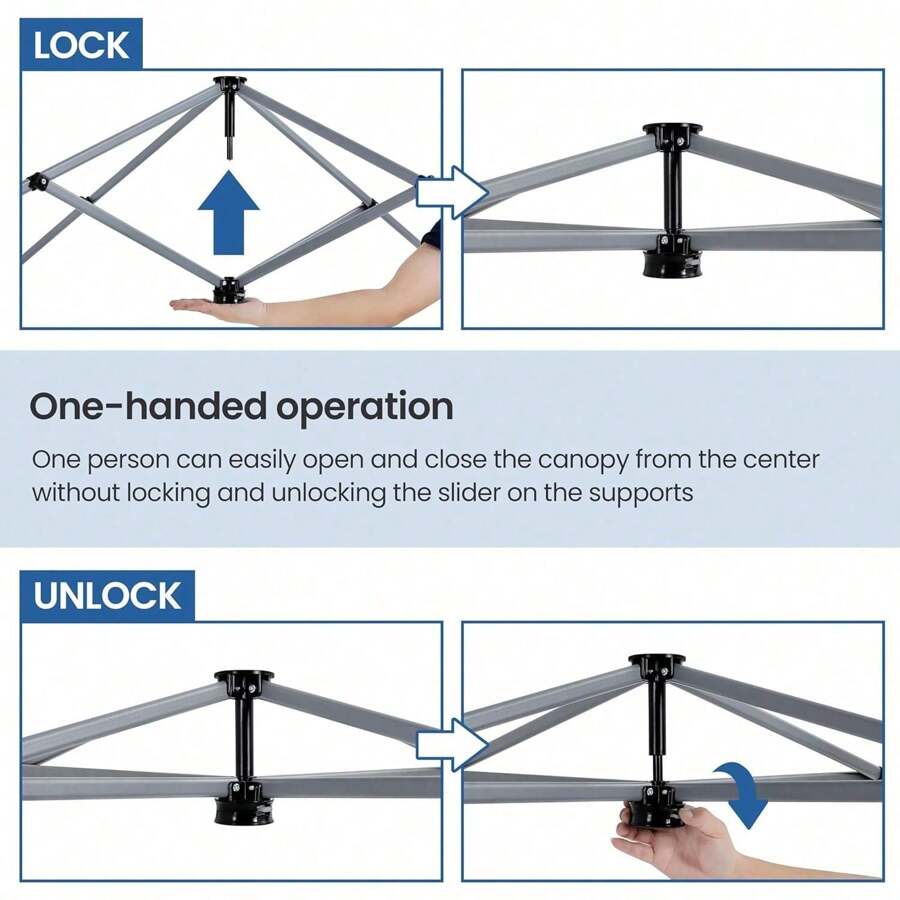 Pop Up Canopy Tent With Backpack, 10x10 Base Portable Easy One Person ...