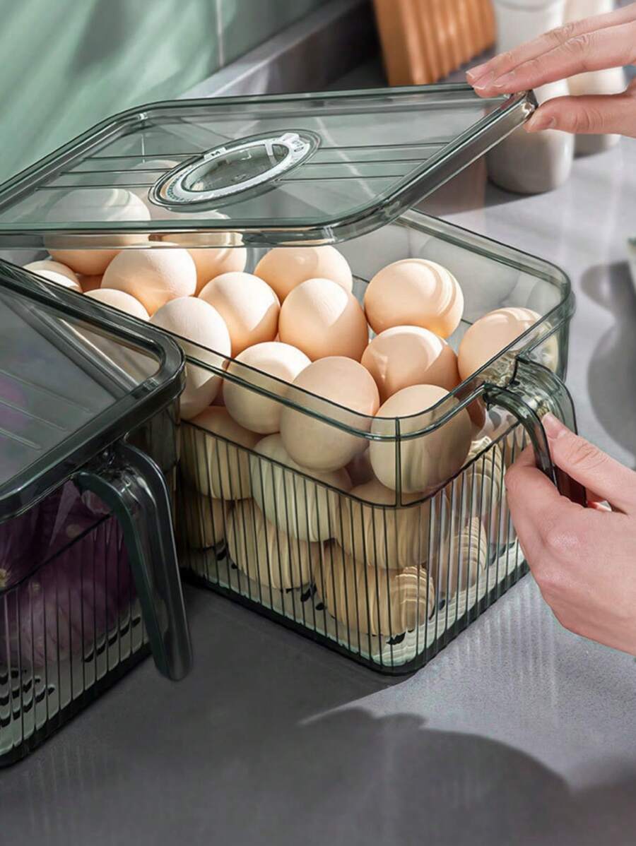 Kitchen Refrigerator Special Storage Box With Handle PET Fresh-Keeping ...