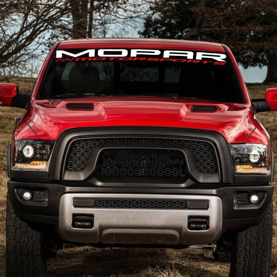 MOPAR Motorsport Sport Style Pickup Car Windshield Sticker For Dodge ...
