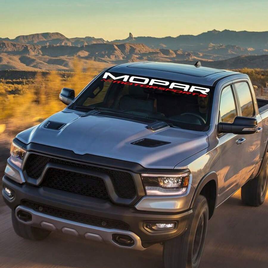 MOPAR Motorsport Sport Style Pickup Car Windshield Sticker For Dodge ...
