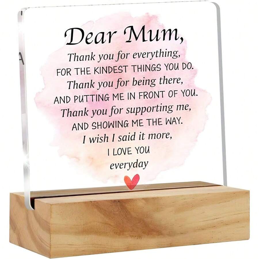 Mother Gift Mom Appreciation Gifts From Daughter Son, Dear Mom I Love ...