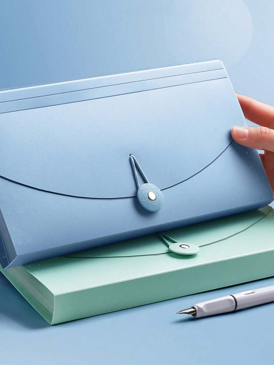 1pc Horizontal Accordion Style Receipt Holder 13 Pockets VAT Invoice ...