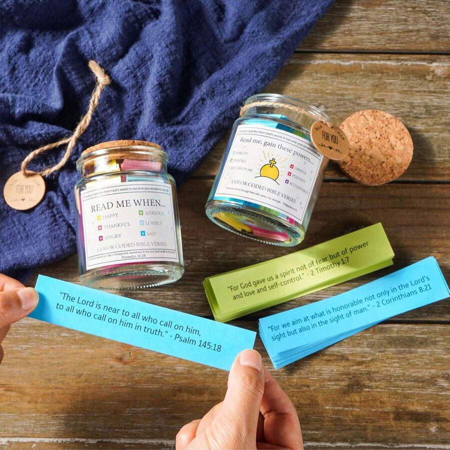 1pc Bible Verse Jar, Read Me When Bible Verse Jar For Emotions And ...