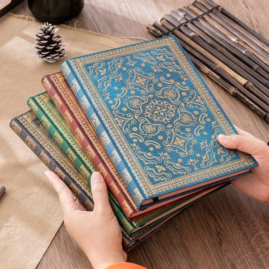 Large B5 Size Horizontal Line Notebook, 128 Pages Super Thick Retro ...