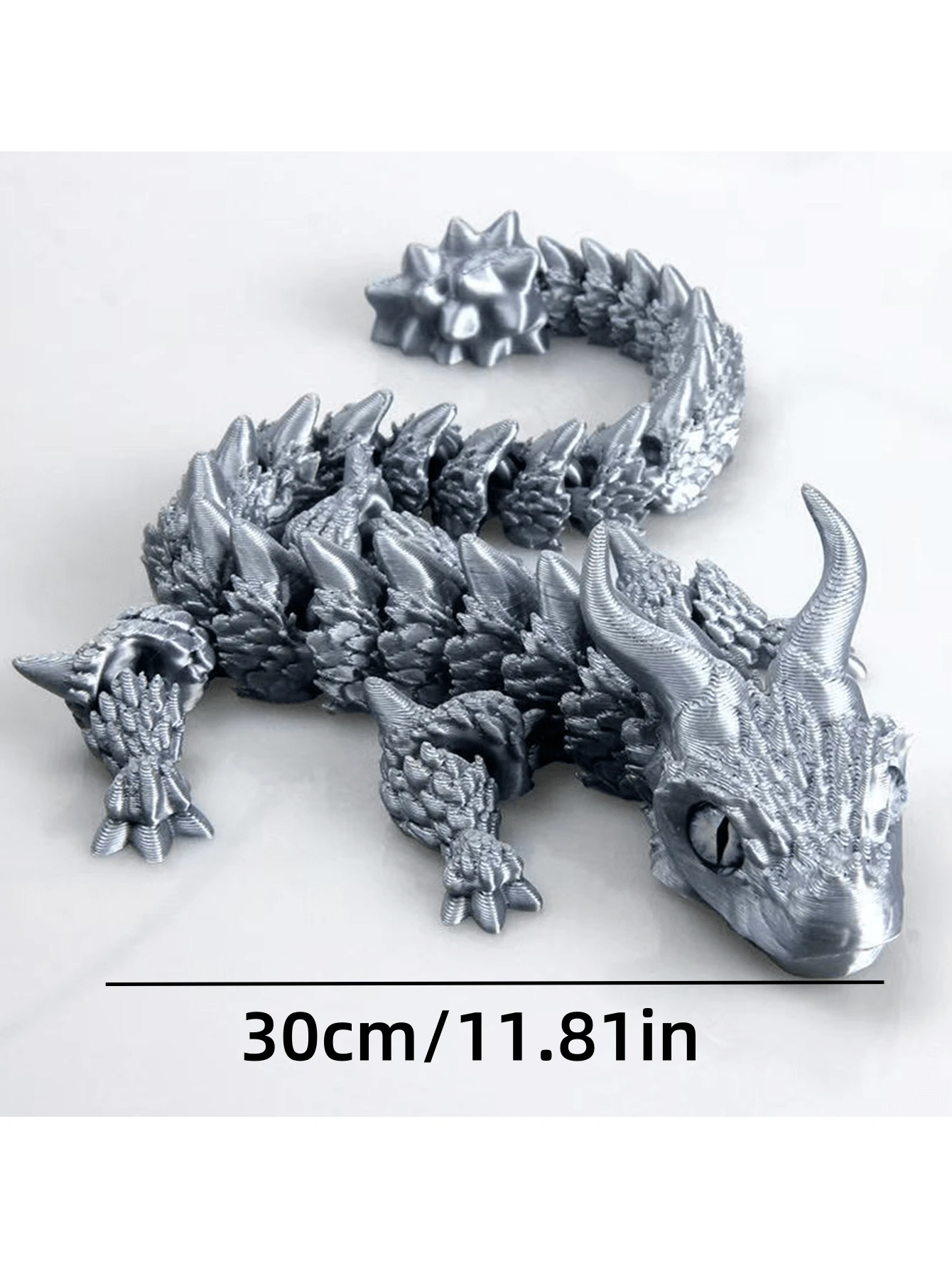 3D Printed Articulated Qin Che Dragon Scale Armor Toy, 3D Decorative ...