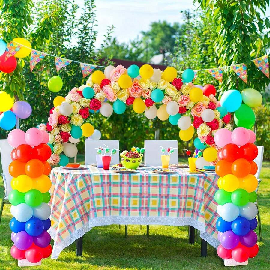 1Set, Table Balloon Arch And Balloon Column Stand Kit For Table ...