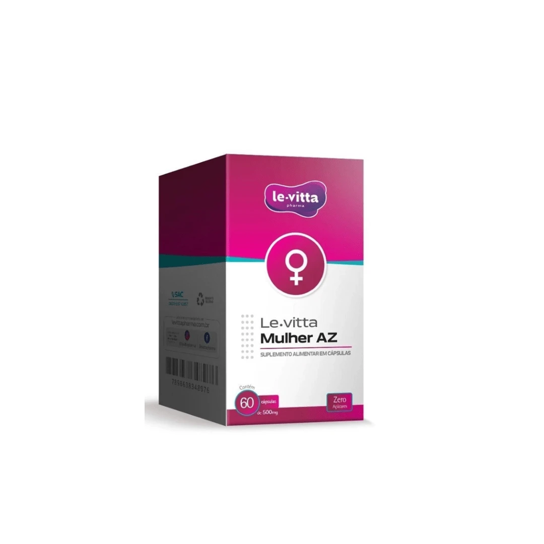 Vitamina A-Z Mulher Le Vitta 60 cápsulas 500mg | SHEIN Brasil