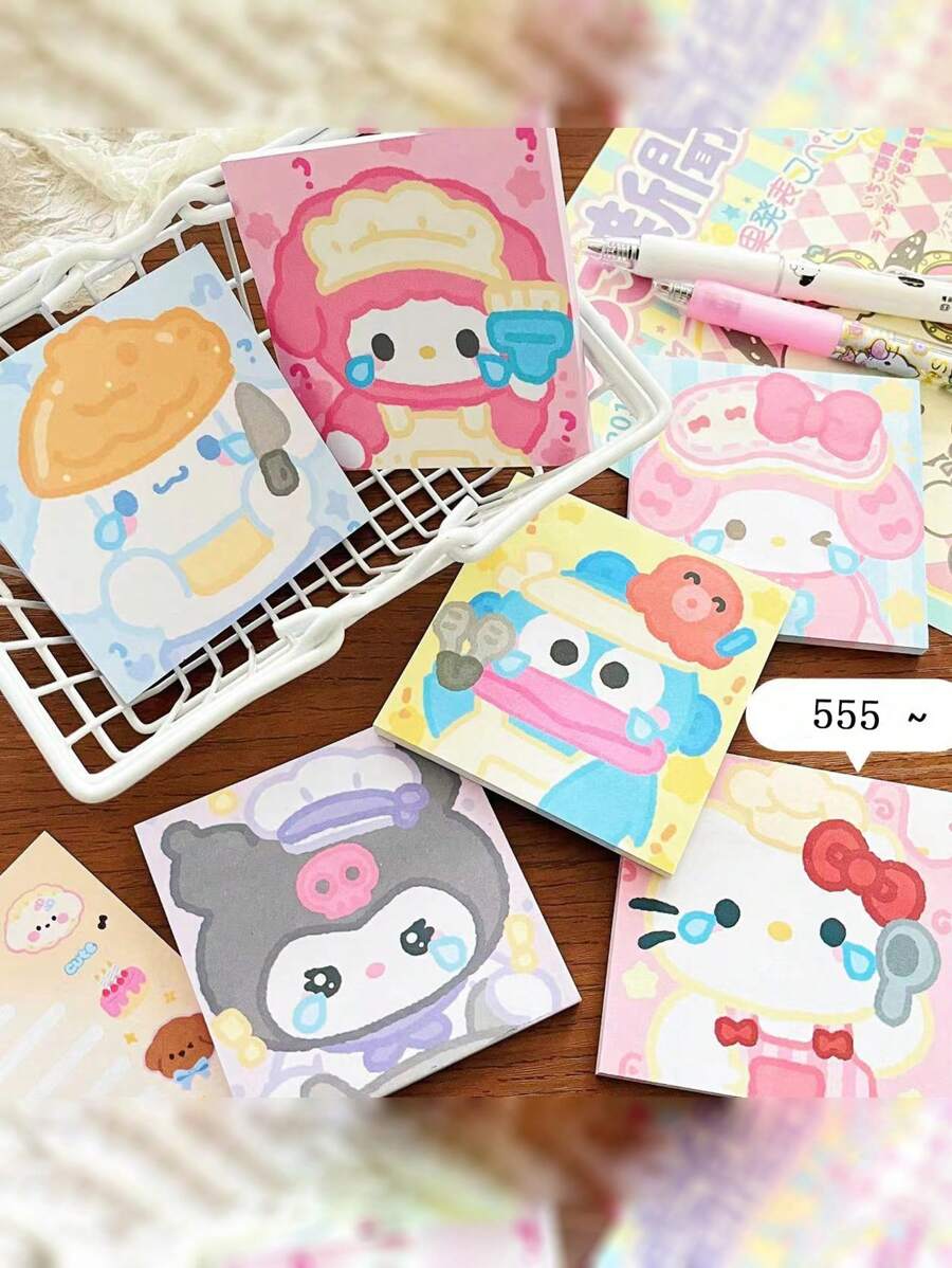Sanrio Sanrio Cartoon Ins Aesthetic Sticky Notes, Cute For Students ...