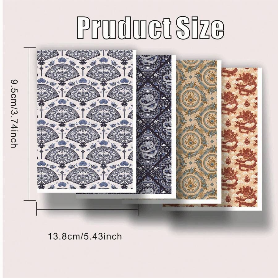 Dragon Totem Clay Transfer Paper - 4 Design 4 Pieces Of Polymer Clay ...