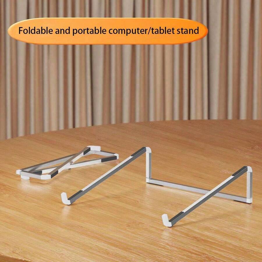 Laptop Stand For Desk Adjustable Foldable Lightweight Aluminum Laptop ...
