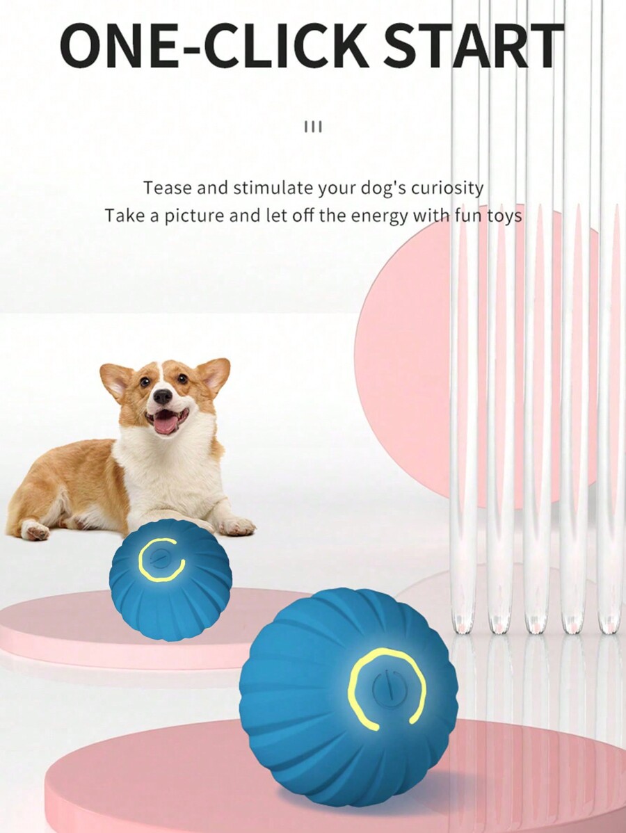 1 Interactive Pet Ball Toy, Suitable For Small And Medium-Sized Dogs ...