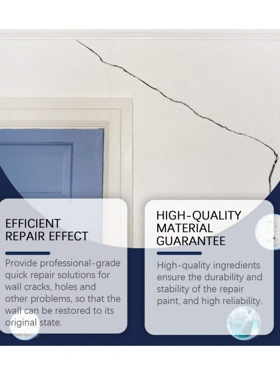 Wall Repair Putty Kit - Home Wall Hole, Crack, Nail Hole Filler, Wall ...