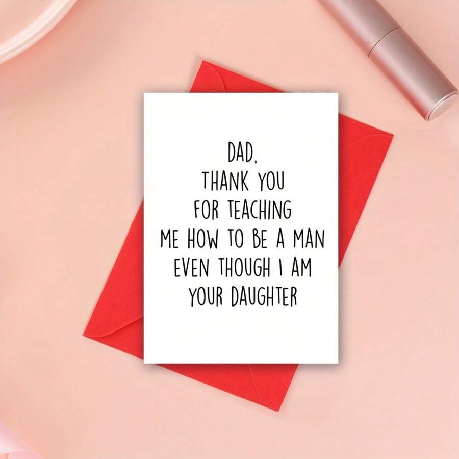 Father's Day Card From Daughter - Humorous Thank You Card, Teaches Me ...