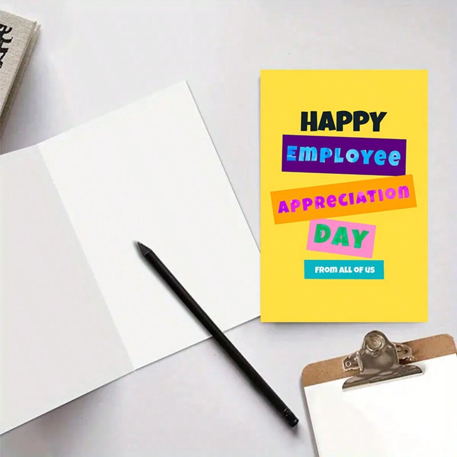 Appreciation Greeting Card With Envelope - Perfect For Employee ...