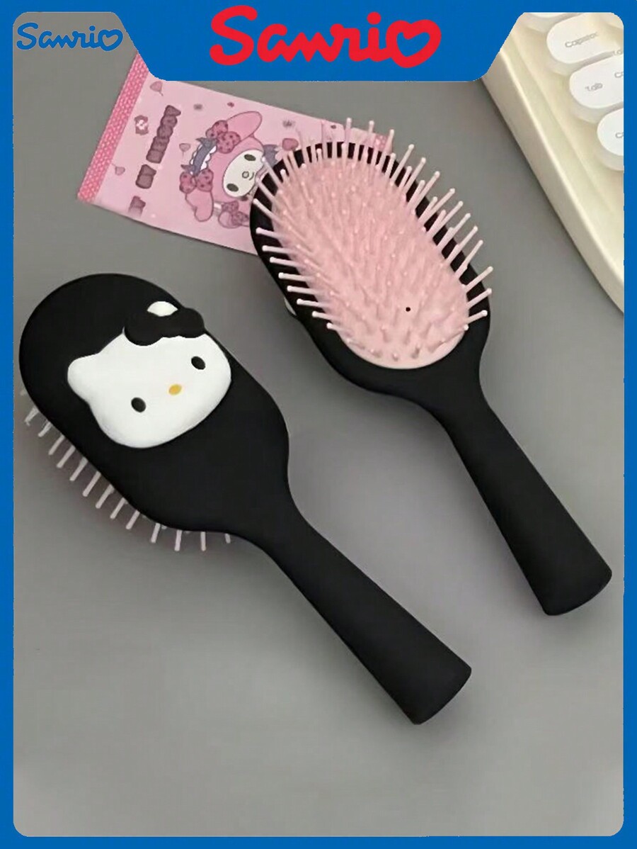 Sanrio 1pc Sanrio Kuromi & KT Cat Portable Air Cushion Brush, Fluffy ...