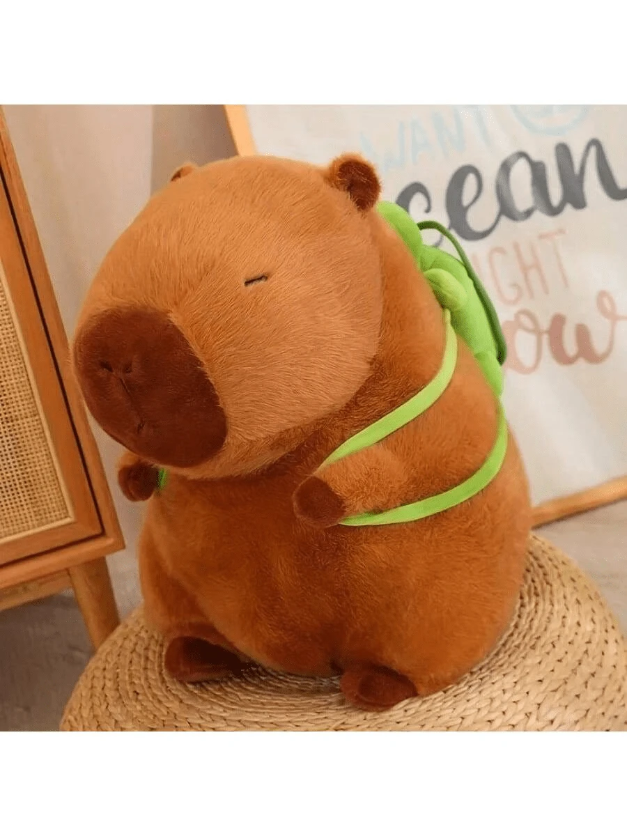 A Very Cute And Interesting Capybara. A Capybara With A Turtle On Its ...
