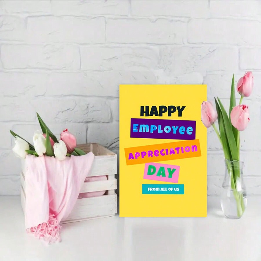 Appreciation Greeting Card With Envelope - Perfect For Employee ...
