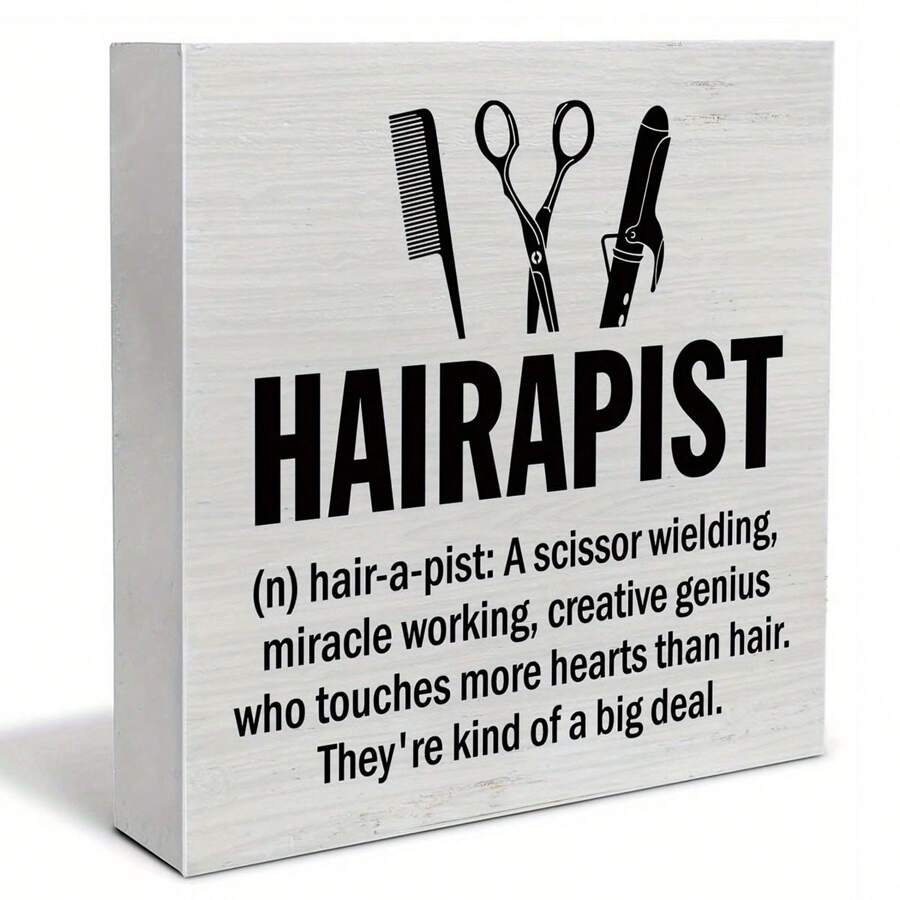 Hairapist Creative PVC Sign, Rustic Style, Barbershop Decor Ornament ...