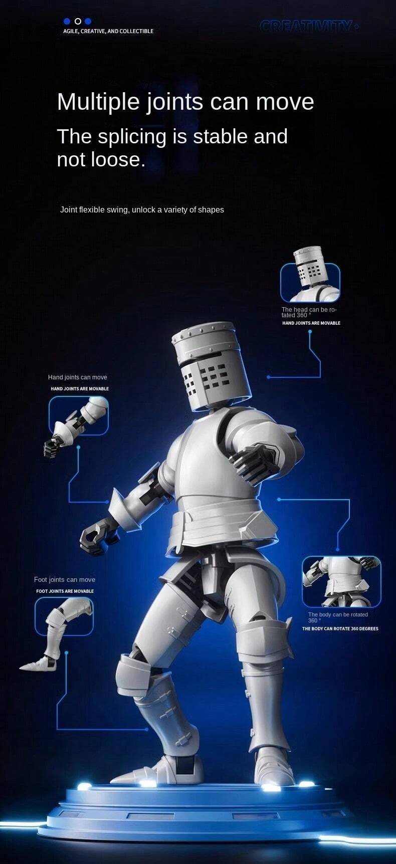 4pcs Medieval Heavy Cavalry Multi-Jointed Posable Action Figures ...