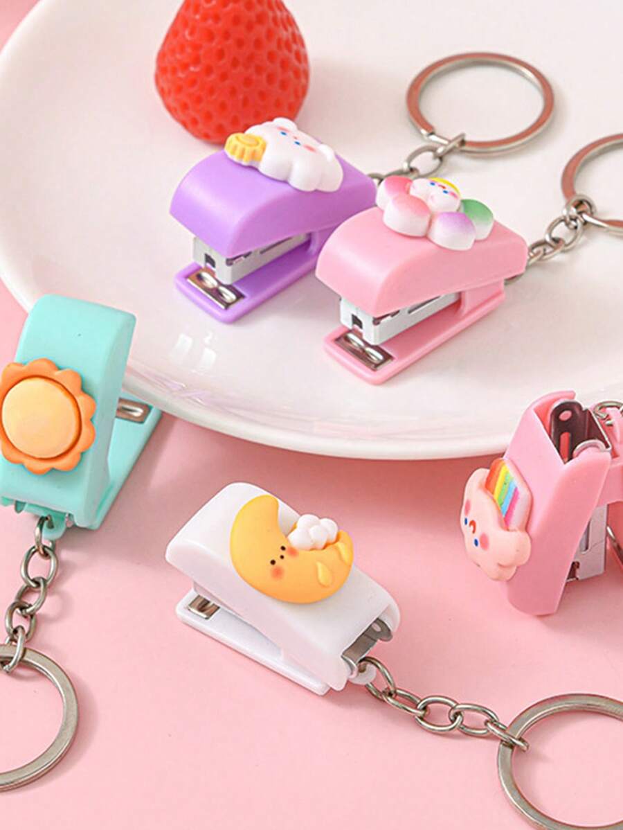 1 Stapler+400 Staples, Cartoon Mini Stapler, Small Portable Binding ...