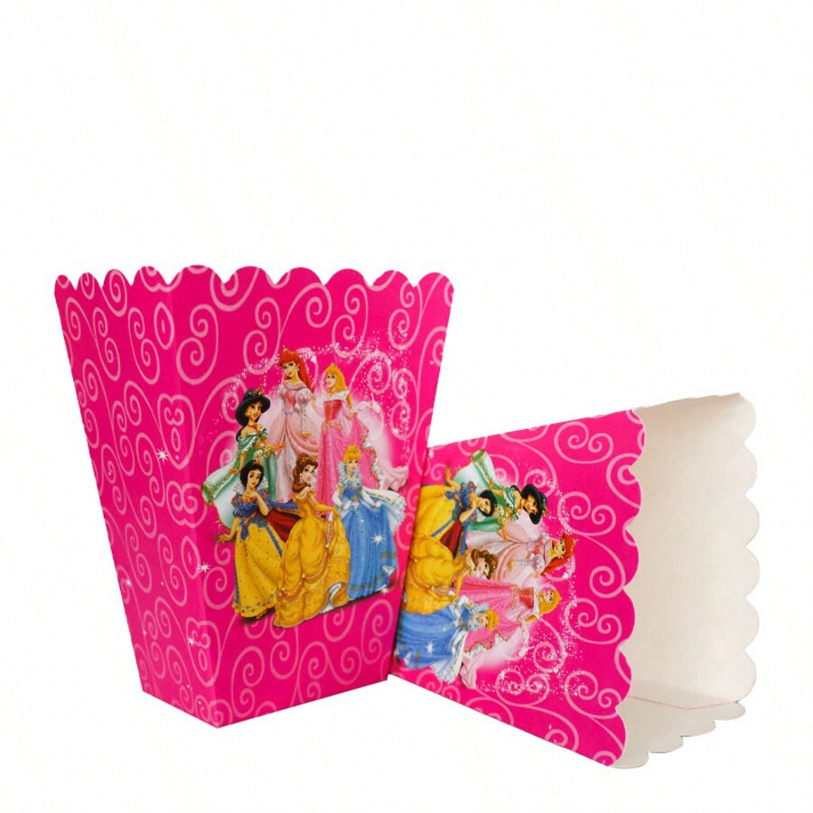 AOGER 6pcs Multi-Style Popcorn Boxes With Stitch, Frozen, Themes For ...