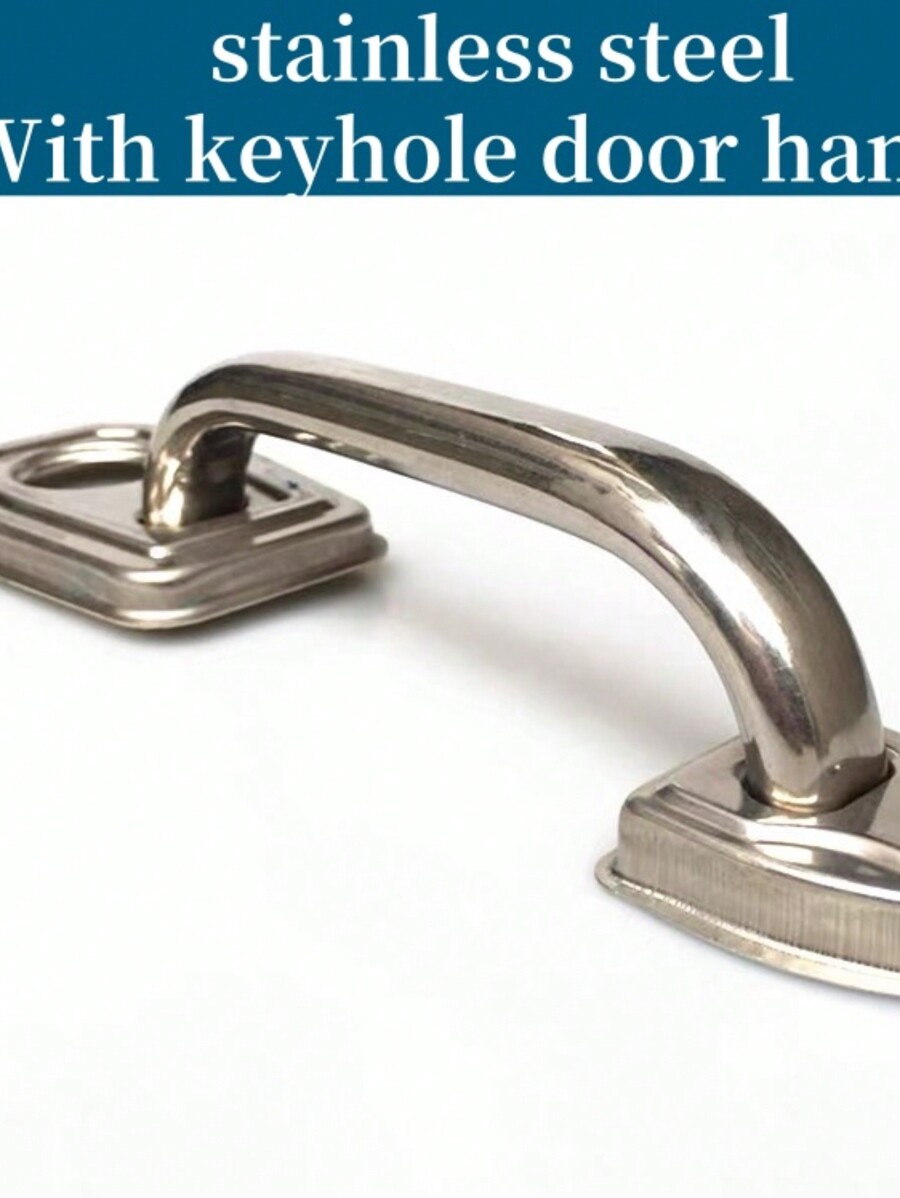 Stainless Steel Front Door Pull Handle, Burglar Proof Door Knob With ...