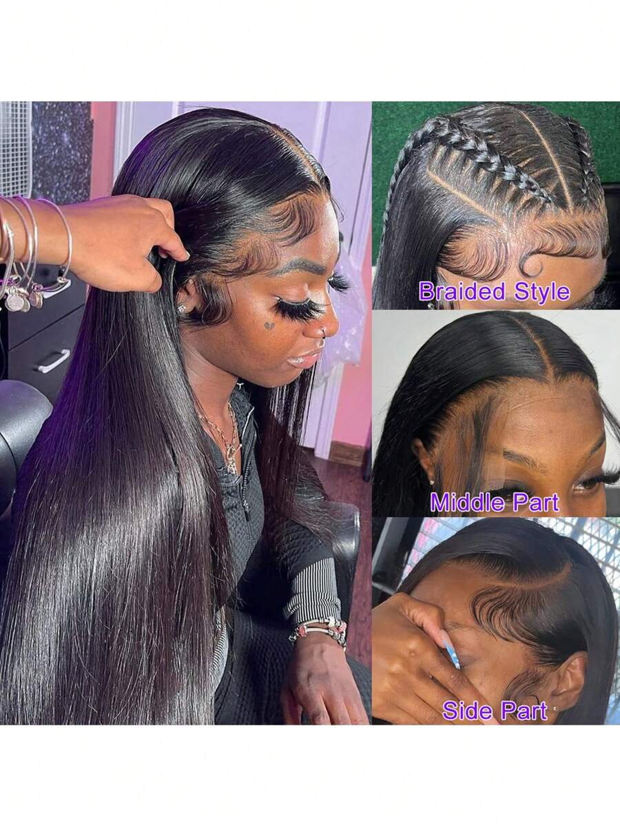 36inch Glueless Human Hair Wig Discount Lace Front Wigs Human Hair 13x4 ...