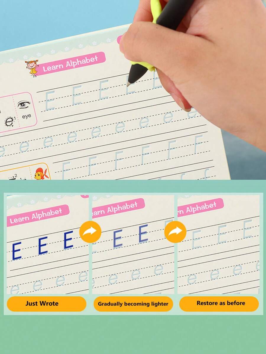 Magic Copybooks Pen Copy Book Free Wiping Practice English Copybook For ...